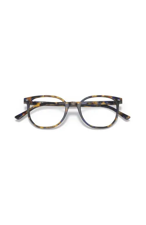 Ray-ban 50mm Irregular Optical Glasses - Tortoise