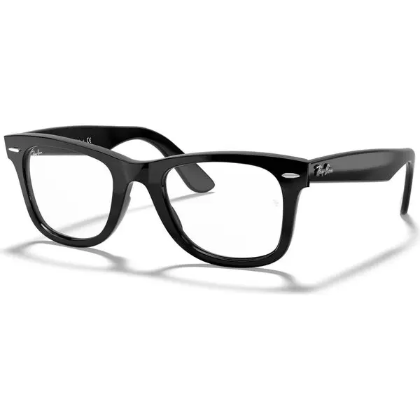 Ray-ban 50mm Square Optical Glasses - Black