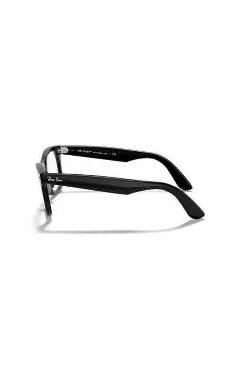 Ray-ban 50mm Square Optical Glasses - Black