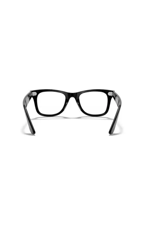Ray-ban 50mm Square Optical Glasses - Black