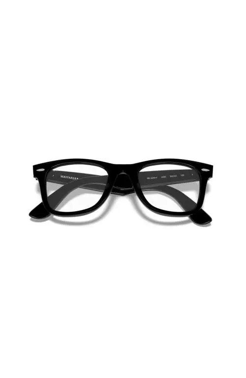 Ray-ban 50mm Square Optical Glasses - Black