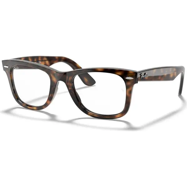 Ray-ban 50mm Square Optical Glasses - Tortoise