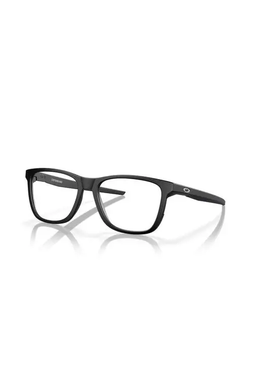 Oakley 55mm Round Full Rim Eyeglasses - Black