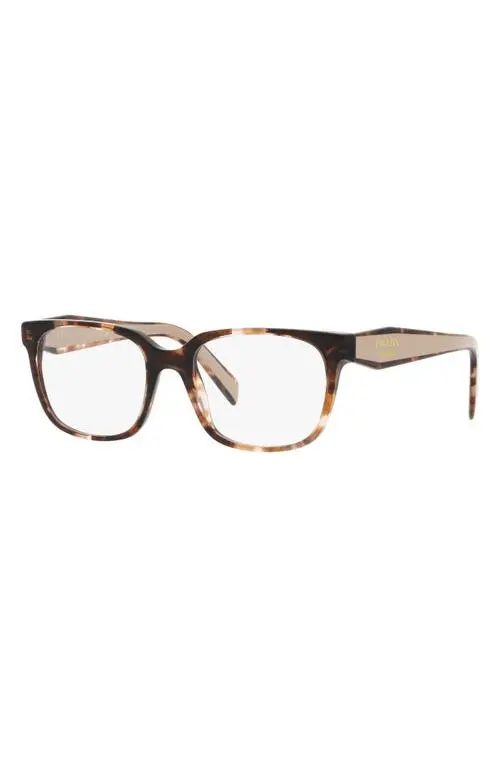 Prada Rectangular Optical Glasses - Caramel