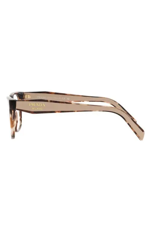 Prada Rectangular Optical Glasses - Caramel