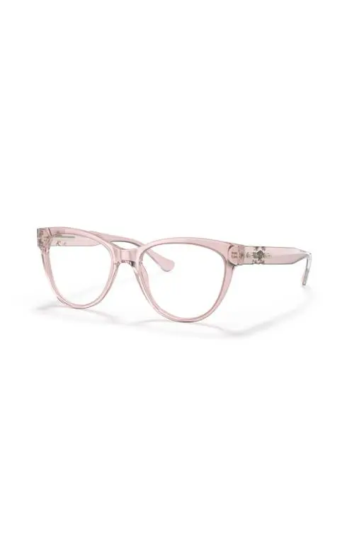 Versace 53mm Cat Eye Optical Glasses - Pink