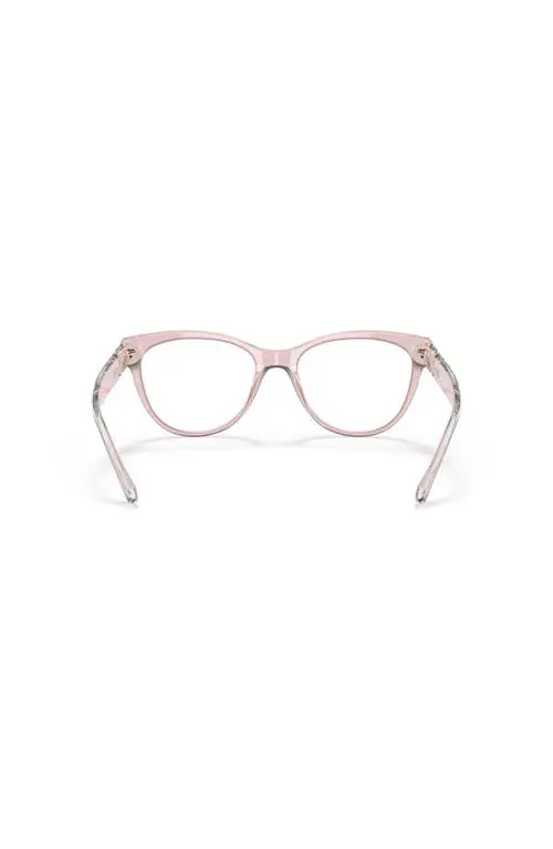 Versace 53mm Cat Eye Optical Glasses - Pink