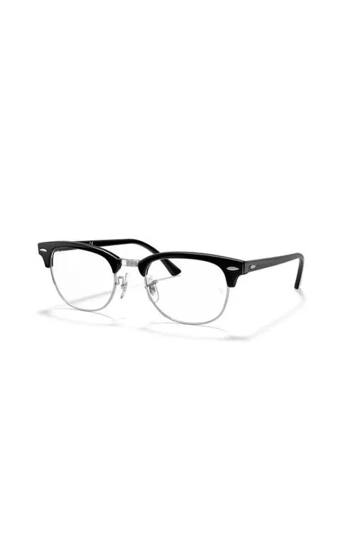 Ray-ban 53mm Square Optical Glasses - Black