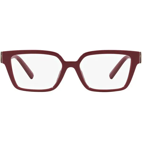 Tiffany & Co. 55mm Rectangle Optical Glasses - Dark Red