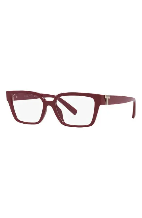 Tiffany & Co. Rectangle Optical Glasses - Dark Red