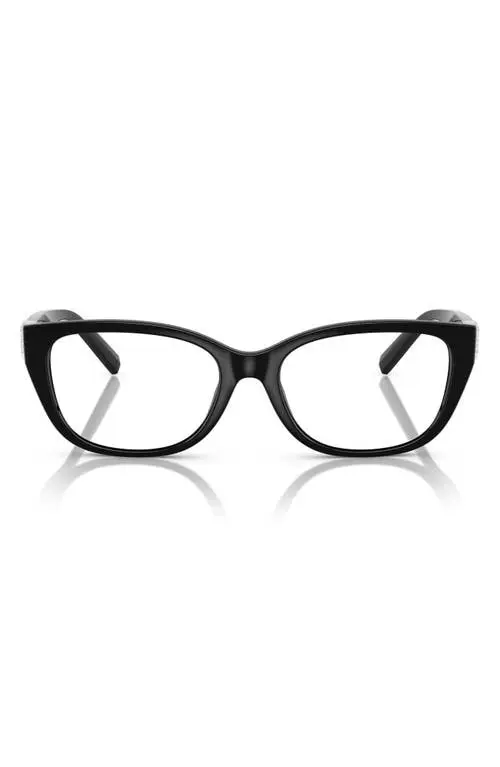 Tiffany & Co. 54mm Rectangle Eyeglasses - Black