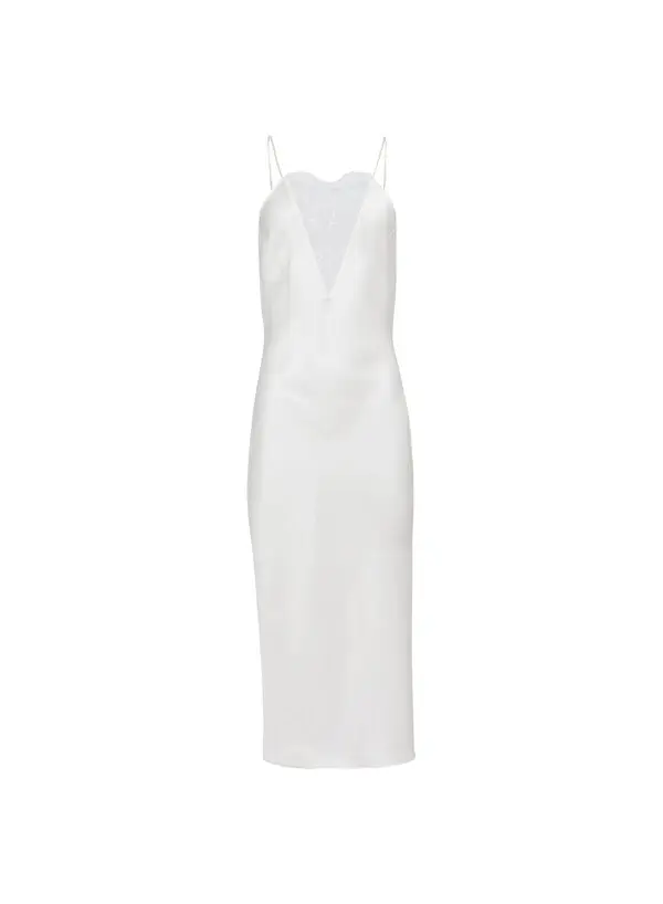 FLEUR DU MAL Frankie Lace Slip Dress - Ivory