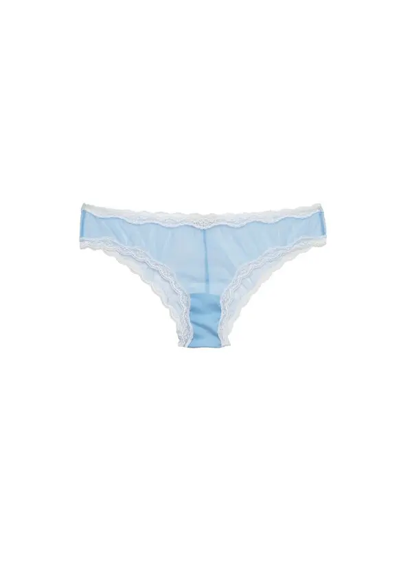 FLEUR DU MAL Sheer Tulle Bikini - Light Sky