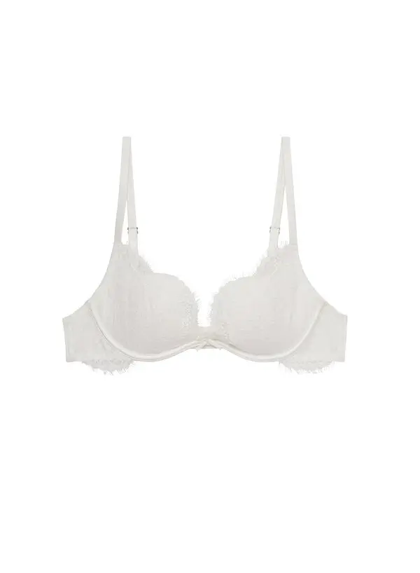 FLEUR DU MAL Frankie Lace Seduce U-plunge Bra - Ivory