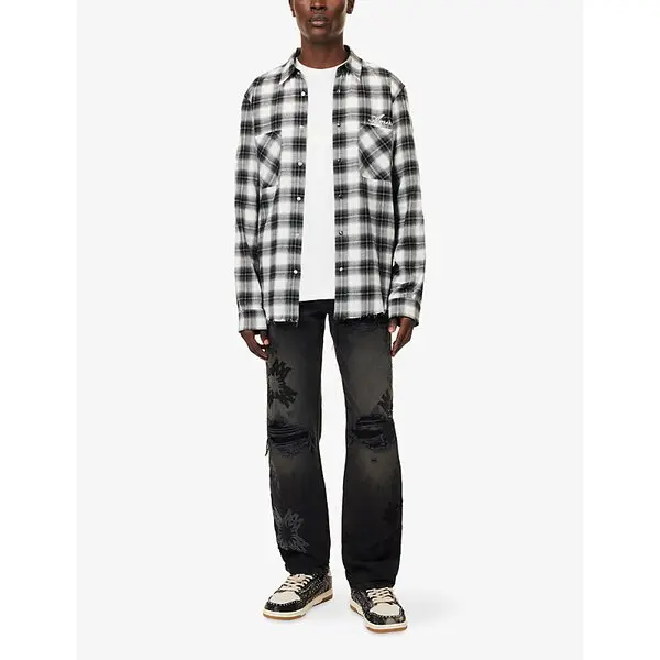 Amiri Quad Mx1 Straight-leg Denim Jeans - Black
