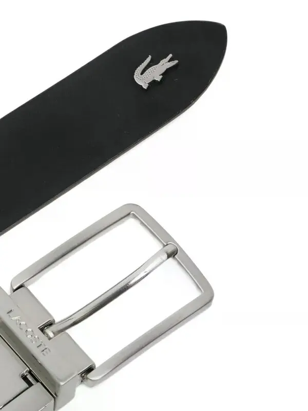 Lacoste Leather Belt - Grey