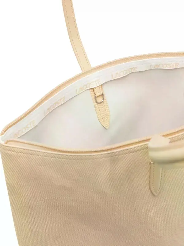 Lacoste Zipped Tote - Neutrals