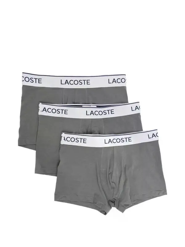 Lacoste Logo-waistband Boxer Briefs - Grey