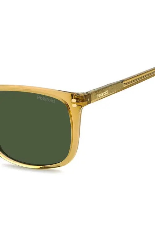 POLAROID 55mm Polarized Rectangle Sunglasses - 010a-uc