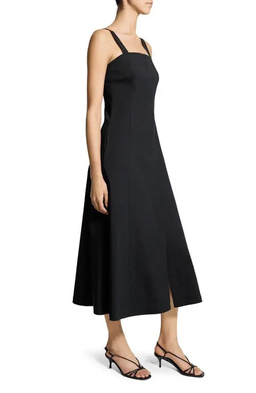 Theory Square Neck Midi Dress