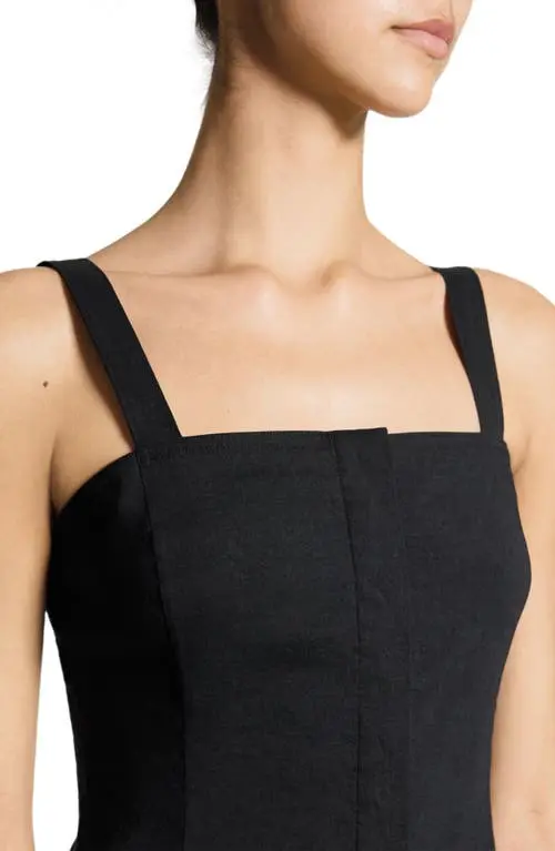Theory Square Neck Midi Dress