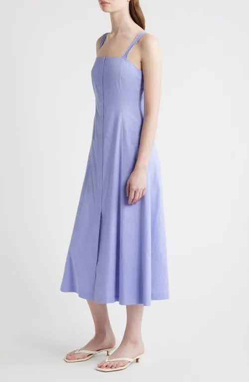 Theory Square Neck Midi Dress - Lavender Glow