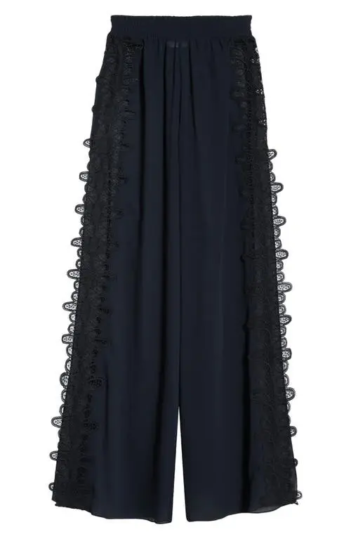Ramy Brook Athena Lace Cover-up Pants - Black