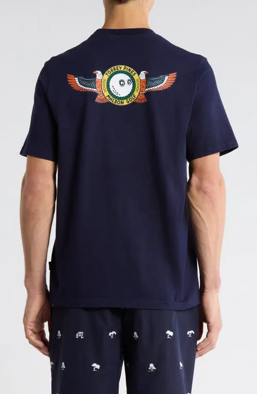 MALBON Torrey Pines Bermuda Eagle Graphic T-shirt
