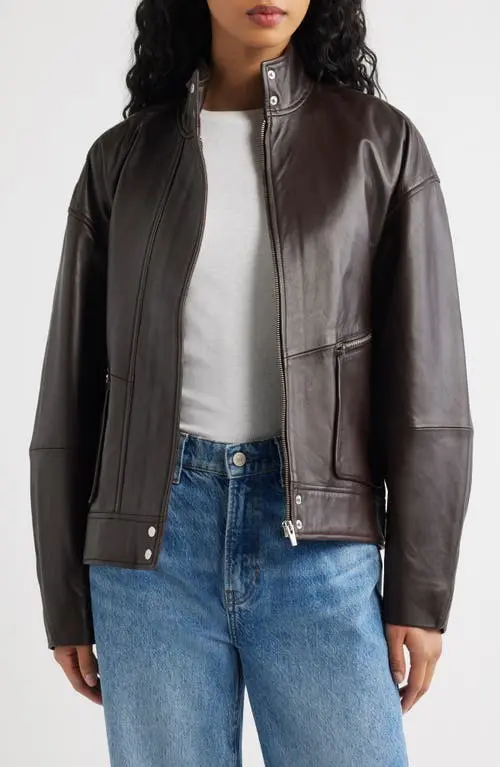 REFORMATION Veda Harrison Leather Jacket