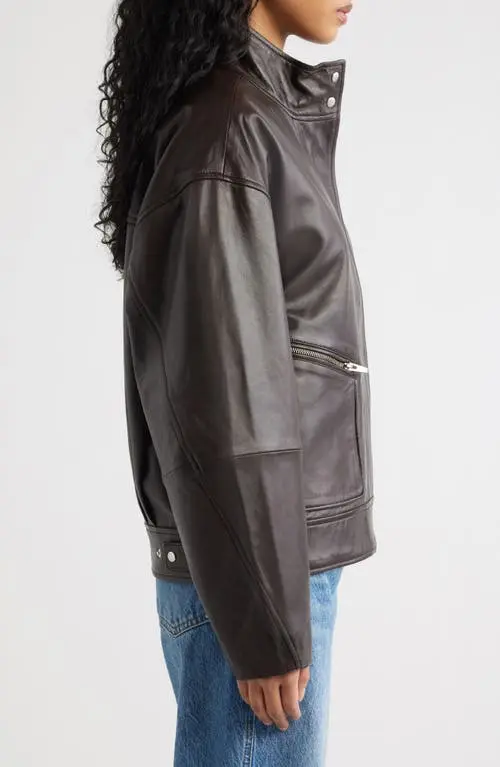REFORMATION Veda Harrison Leather Jacket