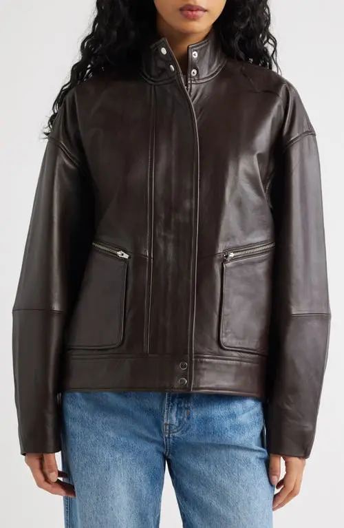 REFORMATION Veda Harrison Leather Jacket