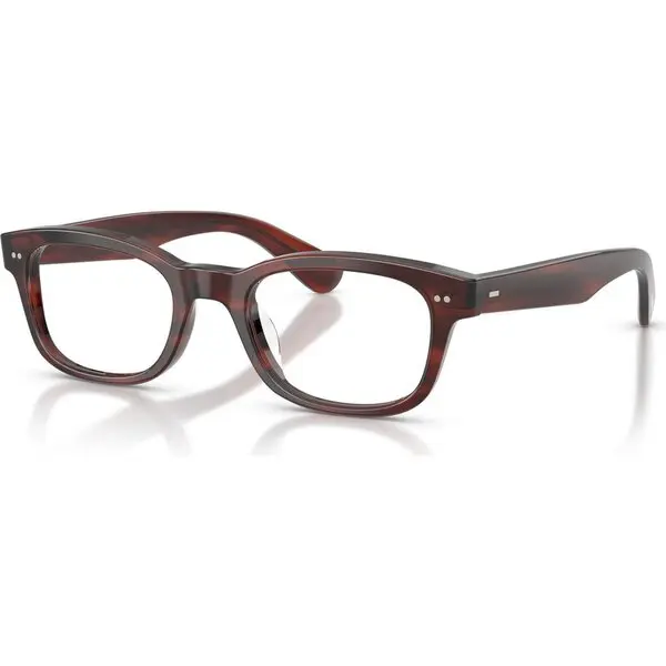 Oliver Spencer 49mm Rectangle Full Rim Eyeglasses - Brown