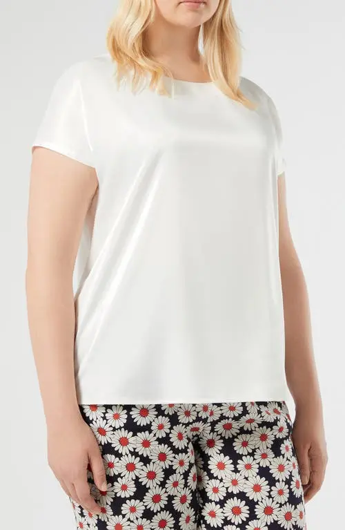 Marina Rinaldi Mixed Media T-shirt - Ivory