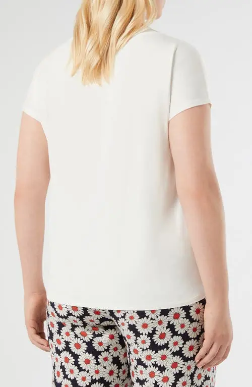 Marina Rinaldi Mixed Media T-shirt - Ivory
