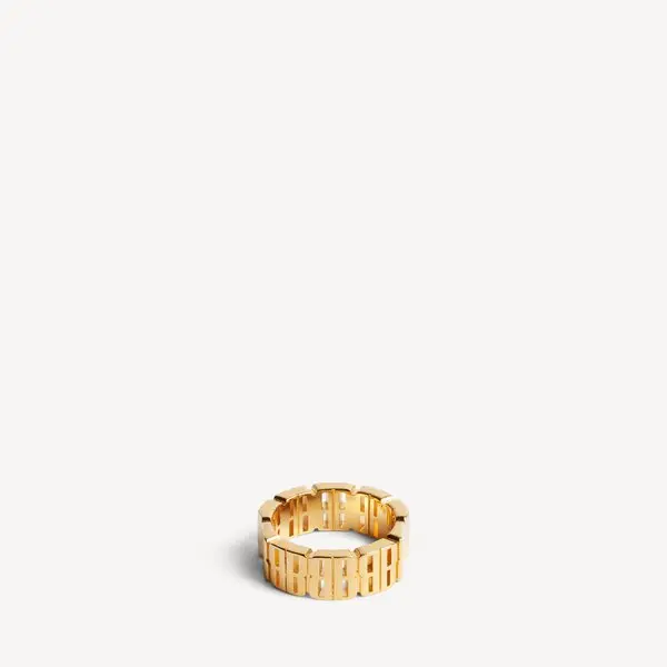 Balenciaga Nano Mini Link Ring - Gold