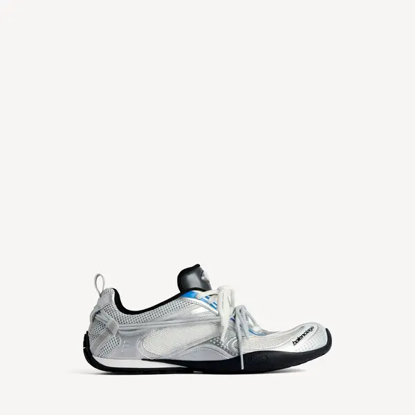 Balenciaga Radar Gradient Lines Sneaker - Silver