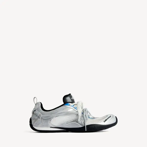 Balenciaga Radar Gradient Lines Sneakers - Silver