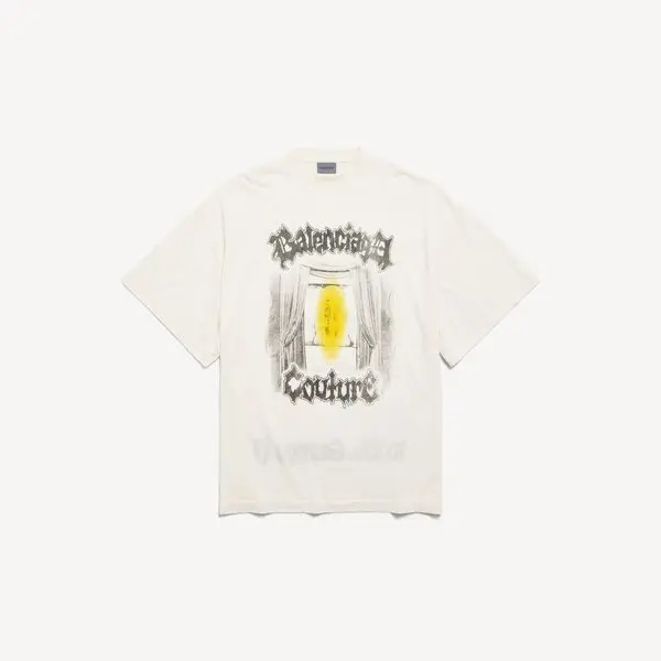 Balenciaga Salon De Couture Shaped T-shirt - Cream
