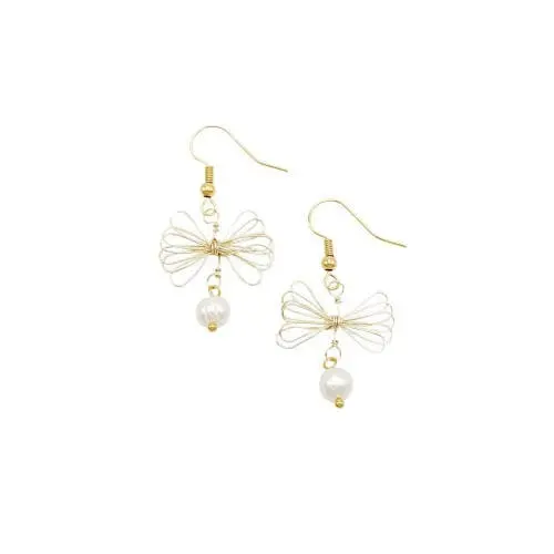 ALEGRIA ACCESSORIES Coquett Drop Earrings - White