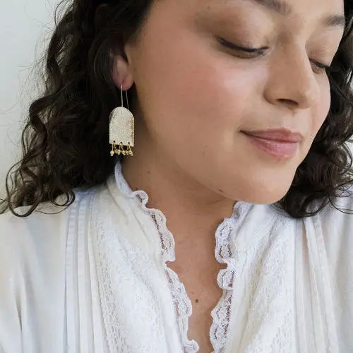 MATR BOOMIE Haveli Etched Statement Earrings
