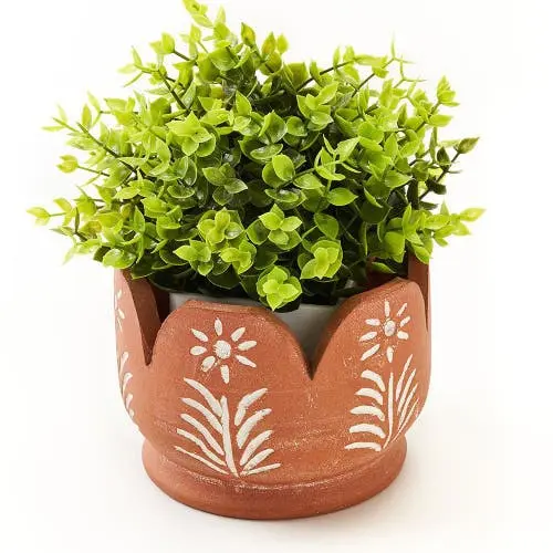 MATR BOOMIE Vasanta Petals Planter - Brown