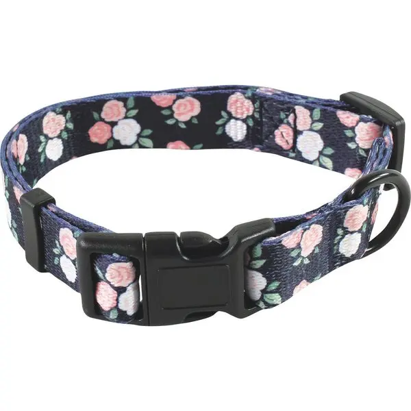 LUVABLE FRIENDS Adjustable Pet Collar - Floral