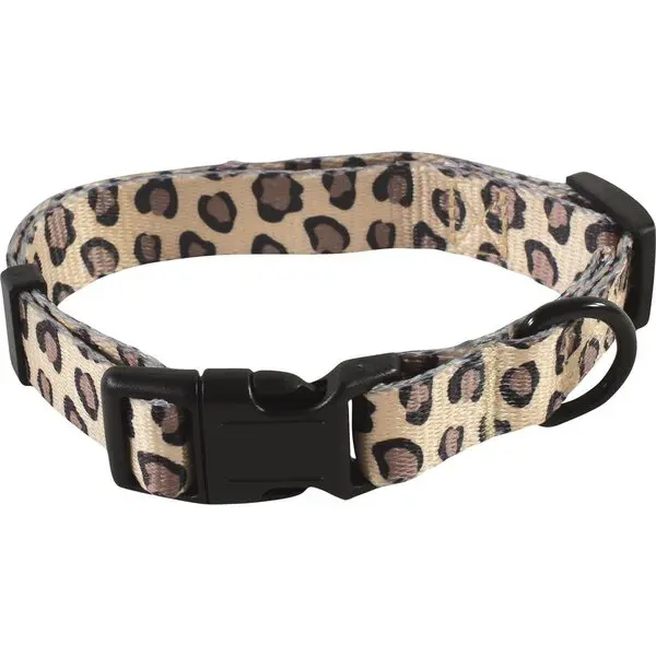 LUVABLE FRIENDS Adjustable Pet Collar - Leopard