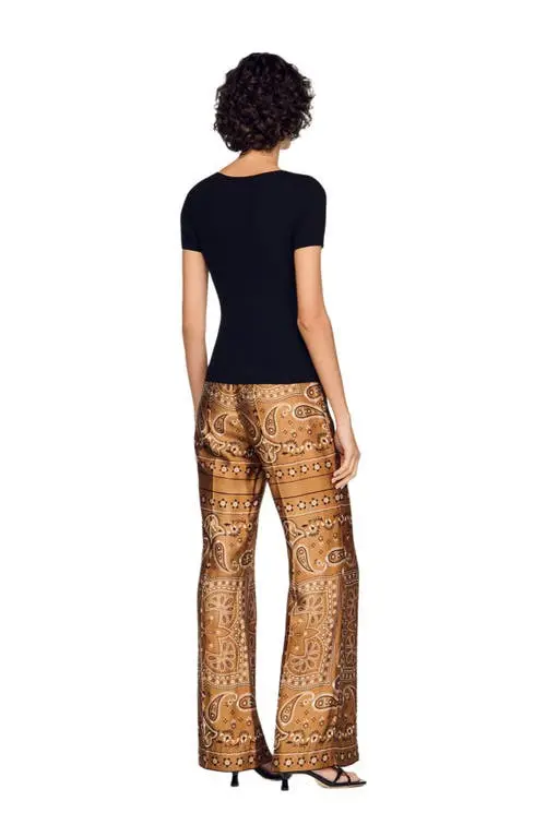 Sandro Openwork Collar Sweater