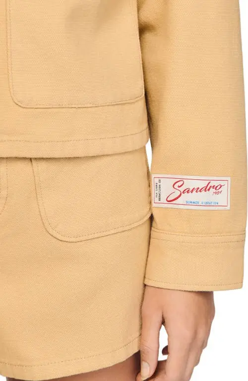 Sandro Denim Jacket - Beige