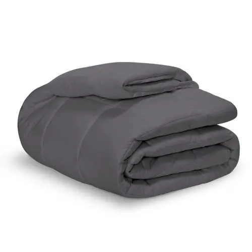 BARE HOME Cotton Top Mattress Pad - Grey