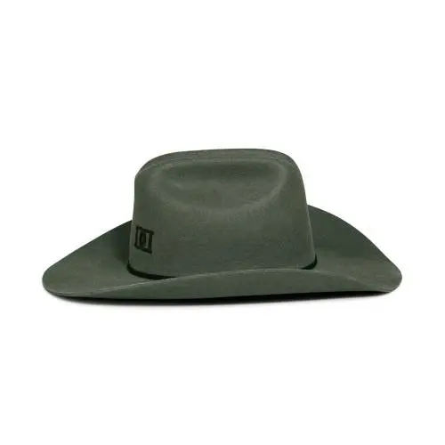 DESERI Western Hat In Australian Wool - Pine