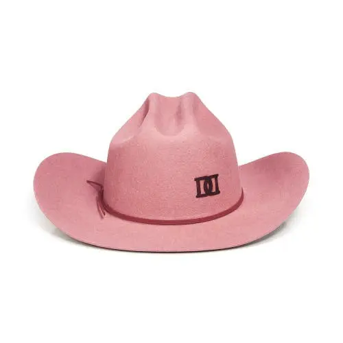 DESERI Western Hat In Australian Wool - Pink