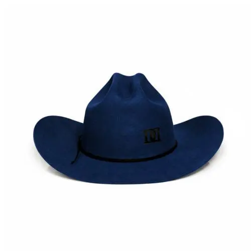 DESERI Western Hat In Australian Wool - Sapphire