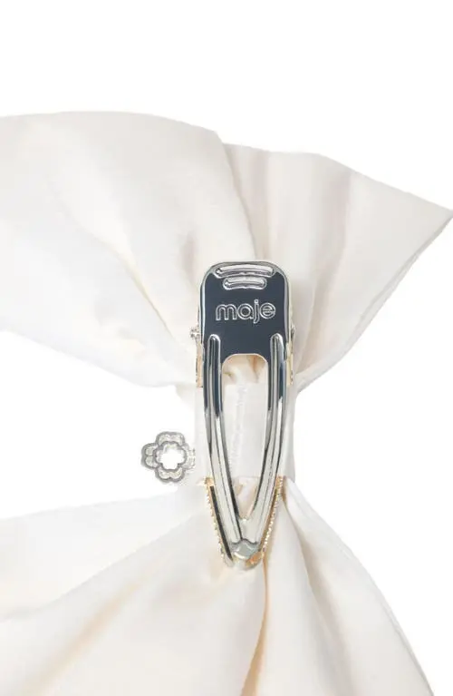 Maje Satin Bow Barrette